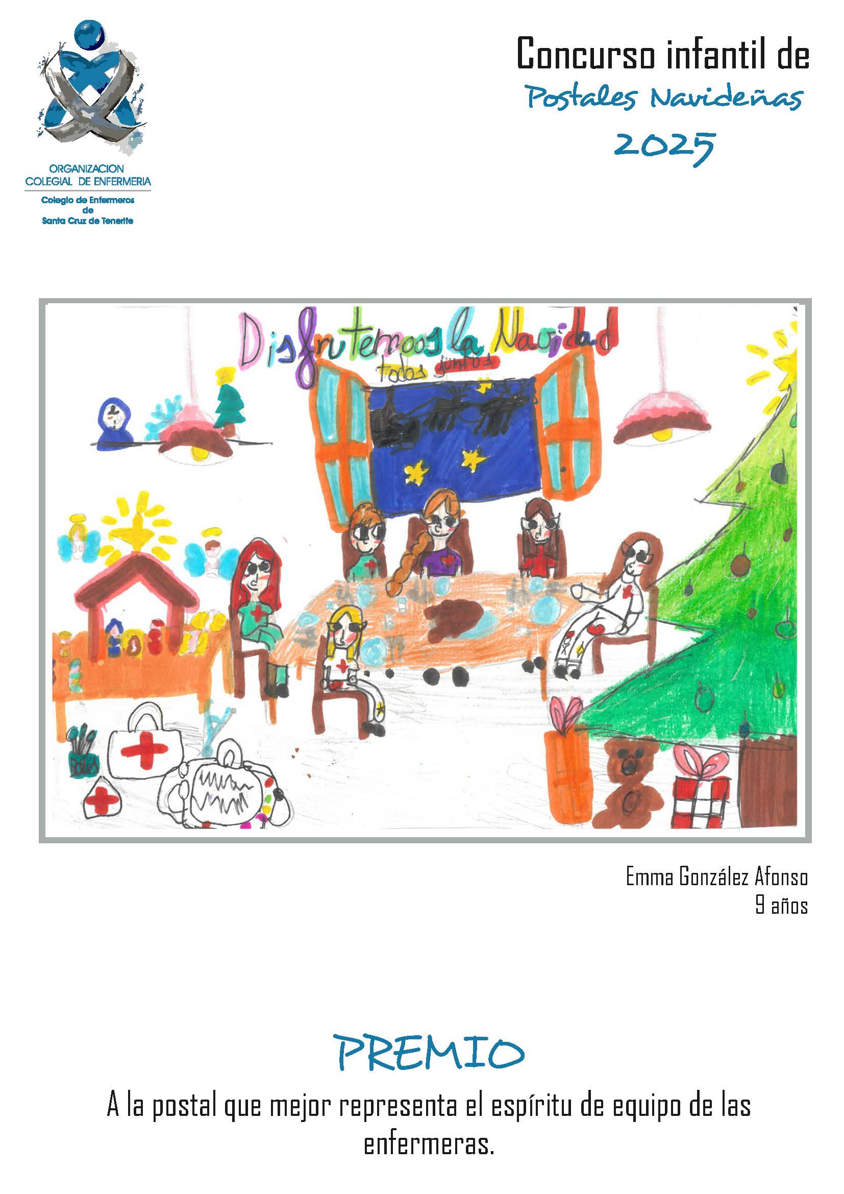 CONCURSO INFANTIL DE POSTALES NAVIDEÑAS – Colegio Oficial de Enfermeros